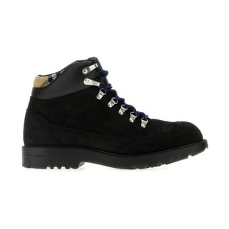 Burberry Suede Moor Wanderstiefel - - Shoes - Herren - Schwarzk - 40 1/2 EU