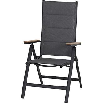 Siena Garden Tesoro Klappsessel Alu, Textil, Teak FSC 100%