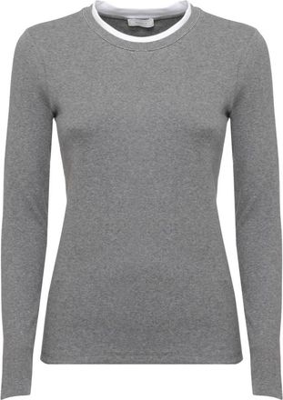 PESERICO Pull col rond - Femme - Tops - Gris - Taille: 40 FR