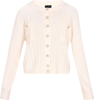 Dreimaster Dreimaster Strickjacke Frauen cremefarben