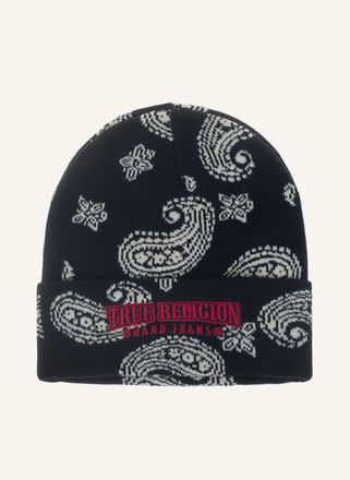 True Religion Beanie Paisley schwarz