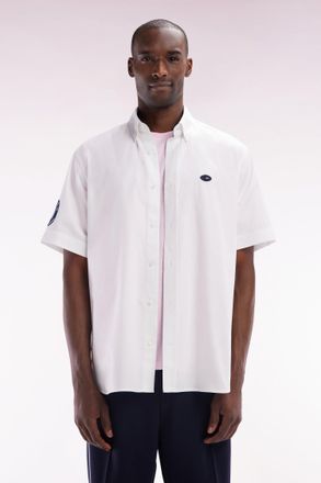 Eden Park Chemise &Agrave; Manches Courtes En Coton Blanc Xv De France