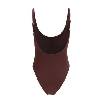 Magda Butrym Womens Bordeaux Polyamide One-Piece Swimsuit Clothing