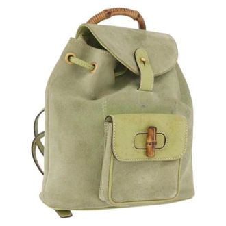 Gucci Pre-owned Vintage Backpack - Femme - Pre-owned - Vert - Taille: ONE Size