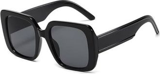 Generic Lunettes De Soleil Polaris&eacute;es Fashion Square &Agrave; Grande Monture For Hommes Et Femmes, Id&eacute;ales For Le Sport, La Plage, Les Vacances Et Les F&ecirc;tes.(Black)