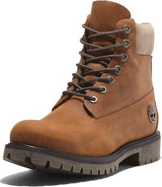 Timberland Bottes imperm&eacute;ables de qualit&eacute; sup&eacute;rieure pour homme 15,2 cm, Orange moyen pleine fleur, 8 Wide