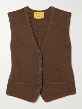 Guest In Residence Gilet En Cachemire - Marron