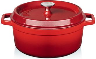 Sola Br&auml;ter mit Deckel Rot - &oslash; 28 cm / 5 liter