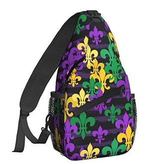 Generic Mardi Gras. Sac Banane L&eacute;ger Sling Bag Pratique Sac Poitrine Pour Homme Shopping Randonn&eacute;e