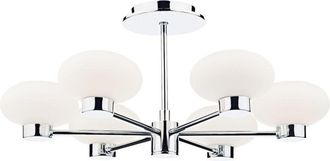 D&auml;r Lighting DAR SYSTEM - Plafonnier semi-affleurant chrome poli, 6x G9