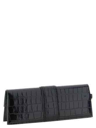 Jacquemus La Pochette Bambino Calfskin Leather Clutch - Black
