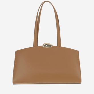 Benedetta Bruzziches Womens Serena Leather Bag Light Brown Shoulder