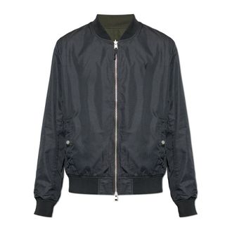 AllSaints Bassett Reversible Ramskull Bomberjacke - - Jackets - Herren - Schwarzk - M