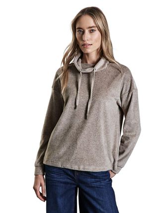 Street One Damen Shirt mit Schalkragen
