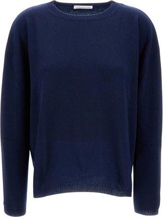 Stefano Mortari Femme, Pulls, Bleu, Taille: 40 FR Pull ras du cou