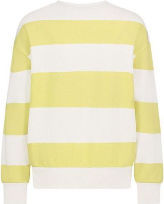 Sublevel Sweatshirt Damen Pullover langarm bestickt mit Streifen Sweater, Sweatpullover