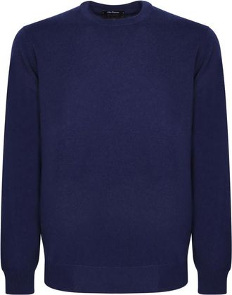 Dell'Oglio Homme, Pulls, Bleu, Taille: 3XL Exclusive Cashmere Sweater
