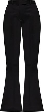 The Attico Pantalon Long en Gabardine - Femme - Pantalons - Noir - Taille: 38 FR