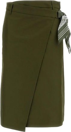 True Royal Femme, Jupes, Vert, Taille: 38 FR Midi Wrap Skirt