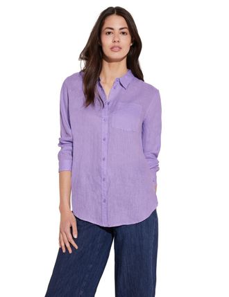 Street One Damen A344475 Bluse mit Langarm, Smell Of Lavender, 38