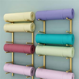 Generic yogamatte halterung wand 2/3/4/5/6/7/8/9-lagiger Eisen-Yoga-St&auml;nder, St&uuml;tzmatten-Metallhalter F&uuml;r Pads Und Schaumstoffrollen, St&uuml;tzpolster-Gewichtsst&auml;