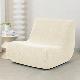 Generic Elastische Sofah&uuml;lle F&uuml;r 1-Sitzer Ohne Armlehnen, rutschfeste Sitzauflage F&uuml;r Kaminstuhl, Bequeme M&ouml;belabdeckung, Waschbar F&uuml;r Wohnzimmer, B&uuml;ro, Hotel