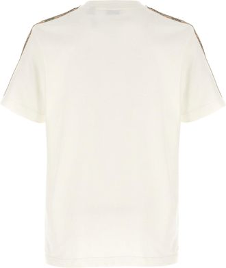 Burberry Check Tape T-shirt - Cream