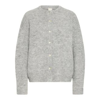 Ichi Ichi - Ihbelablue CA Strik 20124195 - Femme - Pulls - Gris - Taille: 38 FR