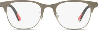 Moncler lunettes de vue ML5193H à monture rectangulaire - Argent
