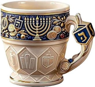 Generico Tasse &agrave; caf&eacute;, prise en main confortable, 300 ml, tasse &agrave; caf&eacute; &eacute;l&eacute;gante, design chandelier, facile &agrave; nettoyer, pour latte, chocolat chaud, lait, eau, c