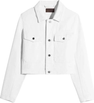 Christophe Lemaire Femme, Vestes, Blanc, Taille: 36 FR Veste en jean courte