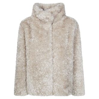 Herno Mantel aus weichem Kunstpelz - - Jackets - Damen - Beige - L