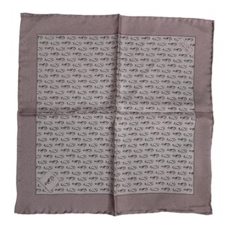 Dolce & Gabbana Homme, Accessoires, Brun, Taille: ONE Size Foulard Carr&eacute; en Soie