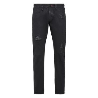 Philipp Plein Herren, Jeans, Schwarzk, W30Gr&ouml;&szlig;e