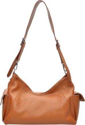 Isabella Rhea Braun Rindsledertasche