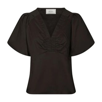 Neo Noir Roella Poplin Blouse - - Blouses & Shirts - Damen - Braun - L