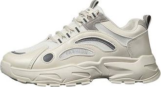 Generic Baskets tendance dautomne et dhiver pour homme en maille confortable et d&eacute;contract&eacute;e, beige, 40 2/3 EU