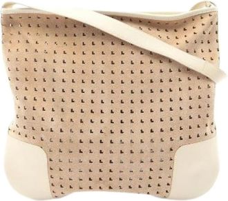 Loewe Sac bandouli&egrave;re en daim Pre-owned - Femme - Pre-owned - Beige - Taille: ONE Size