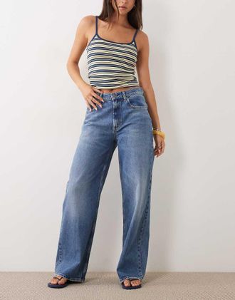 Polo Ralph Lauren Jean ample - Bleu clair d&eacute;lav&eacute;