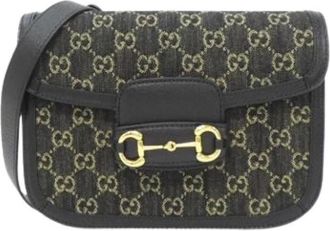 Gucci Sac bandouli&egrave;re Horsebit Pre-owned - Femme - Pre-owned - Noir - Taille: ONE Size