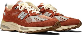 New Balance Low-Top Leather Sneakers - Orange