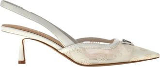 Guess Femme, Chaussures, Blanc, Taille: 37 EU Escarpins Slingback Yanno