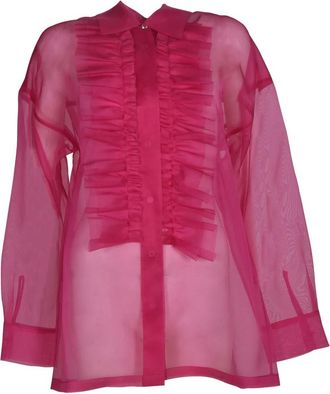 P.A.R.O.S.H. P.a.r.o.s.h., Femme, Blouses et Chemises, Rose, Taille: 40 FR Chemises