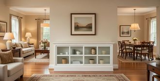 Maison Belfort home24 Sideboard I 191 x 84 x 49cm Wei&szlig;/Pinie wei&szlig; lackiert