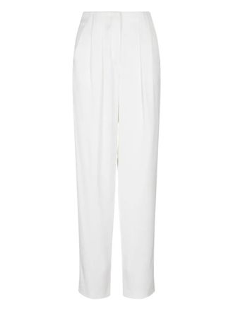 Giorgio Armani pantalon évasé à boutonnière - Blanc