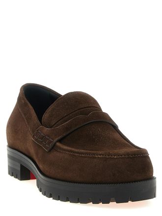 Christian Louboutin Calfskin Loafer - Brown