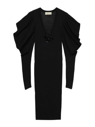 Blumarine Knielanges Kleid - Schwarz