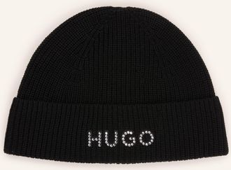 HUGO BOSS Hugo M&uuml;tze Siro Mit Schmucksteinen schwarz