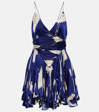 Khaite Robe Margot imprimée en satin