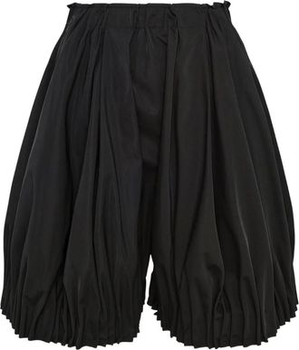 Enfold short à ourlet froncé - Noir